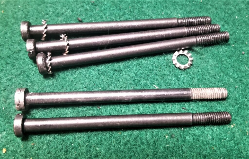 Yugo-style Grip Screws - New Custom Made Black Stainless 6x1x100mm