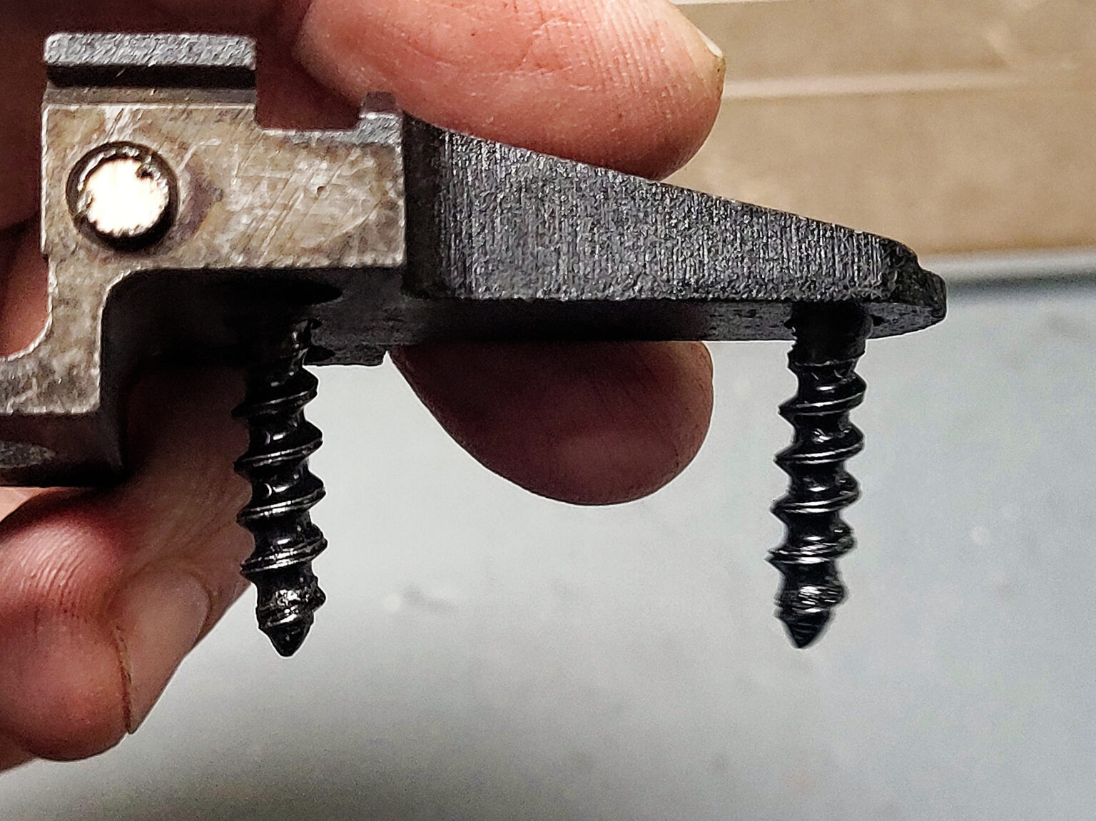 AKM Rear Trunnion Tang Buttstock Screws: Black Stainless (Pair)