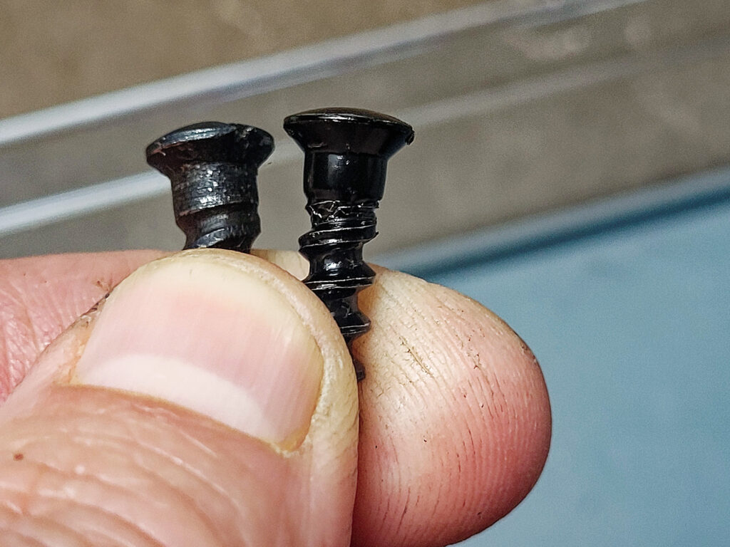 AKM Rear Trunnion Tang Buttstock Screws: Black Stainless (Pair)